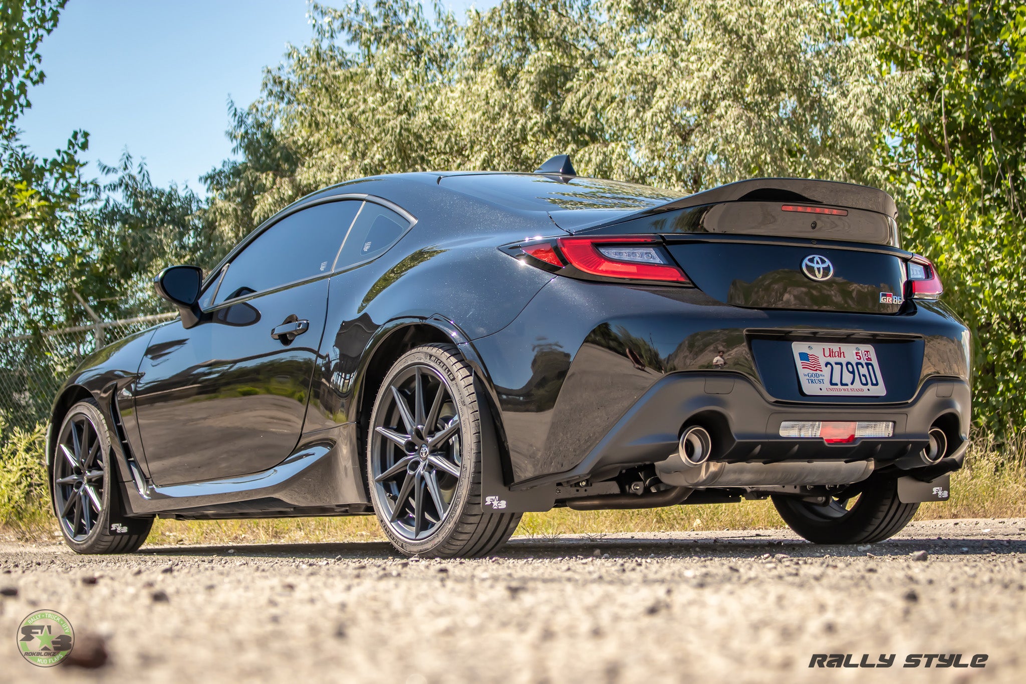 Toyota GR86 2022+ Rally Mud Flaps — RokBlokz