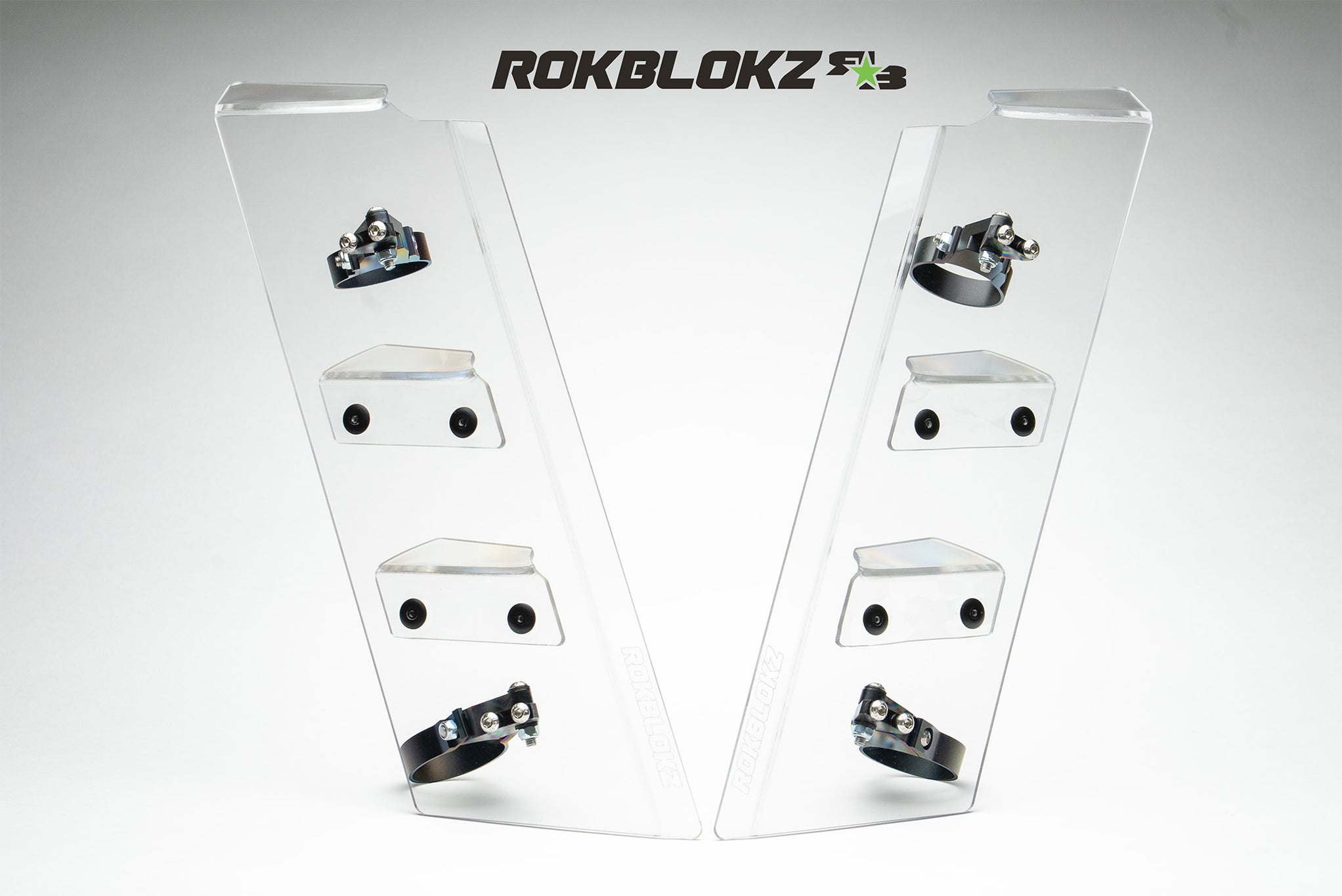 Rokblokz Air Blades - UTV Wind Deflector Kit — RokBlokz