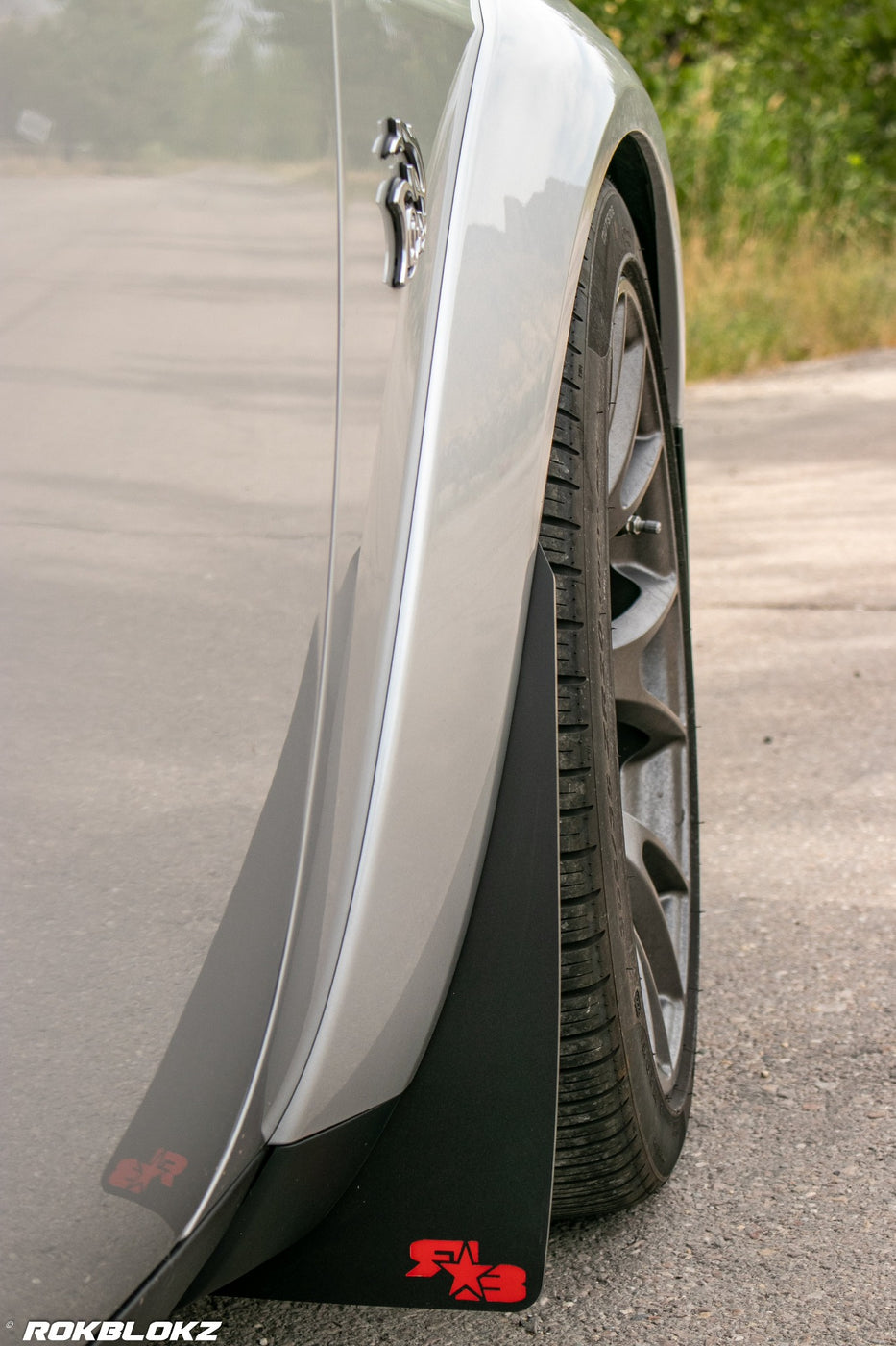 Dodge Challenger Widebody 2018-2022 Rally Mud Flaps — RokBlokz